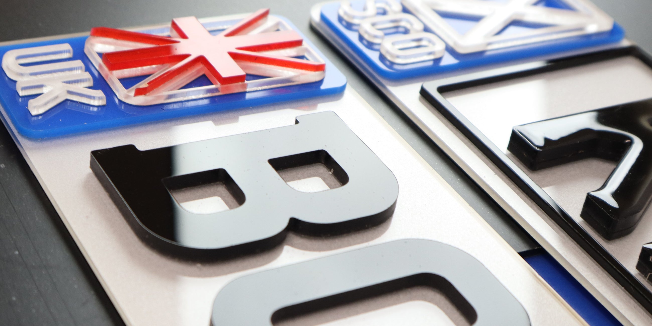 Exclusive Road Legal 4D Number Plates - Variety of Unique Styles