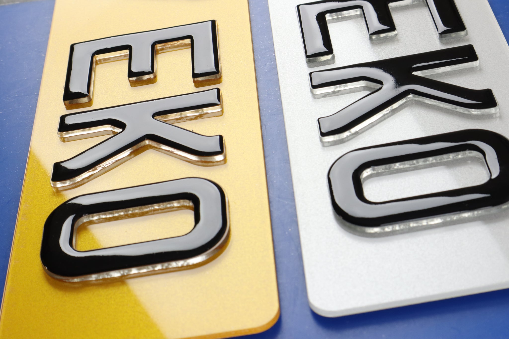 Float Effect Topped Krystal Show Number Plates - Luxury Laser Cut 4D ...