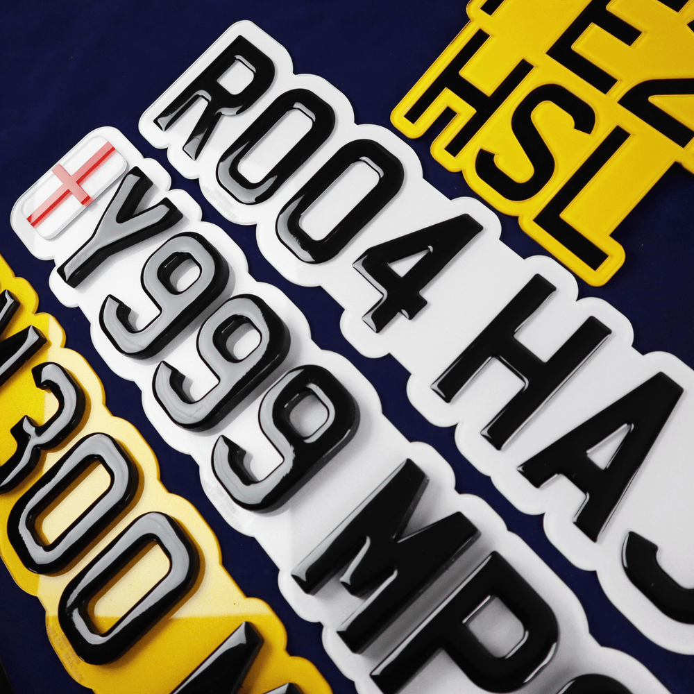 Exclusive Road Legal 4D Number Plates - Variety of Unique Styles